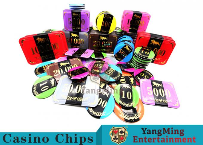 3.3mm Thickness RFID Casino Poker Chip Set With Aluminum Chips Case