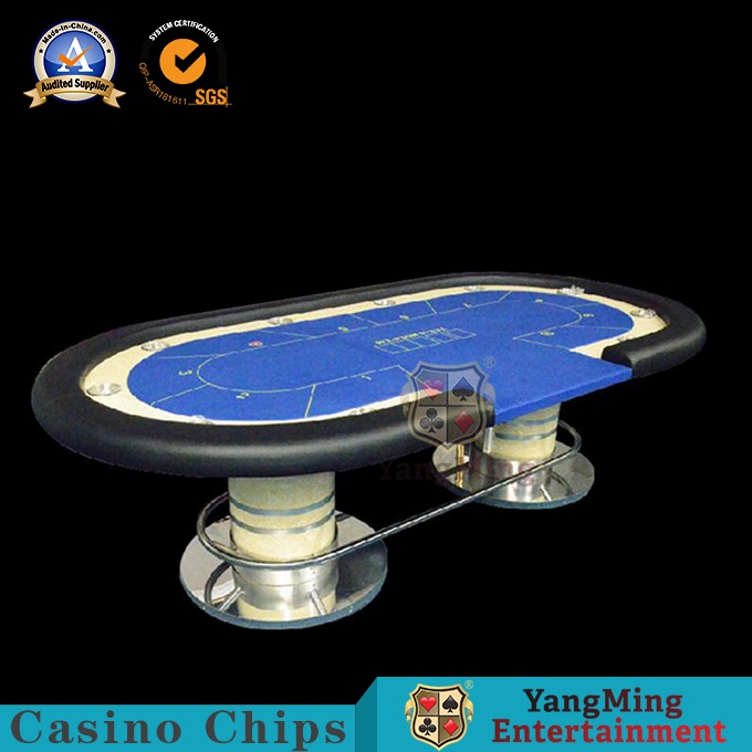 Custom Professional Casino Poker Table MDF + Wood + PU Material Durable
