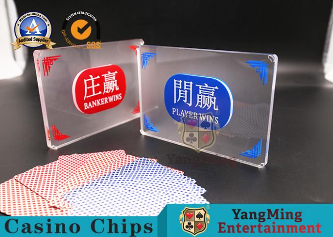 Casino Baccarat Markers Customized Banker Player Wins Mark 2PS Button