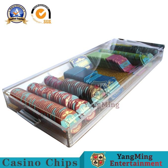 800pcs Poker Chip Case Tray / Casino Baccarat Texas Poker Chip Holder ...