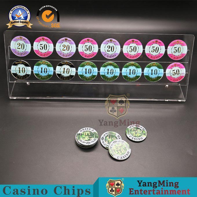 Roulette Wheel Baccarat Table Chips Holder 40mm Diameter Round Chips ...