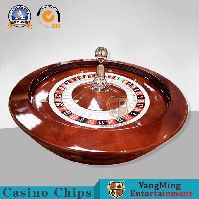 Luxurious 80cm Solid Wood Roulette Wheel Board Russian Turntable Poker ...