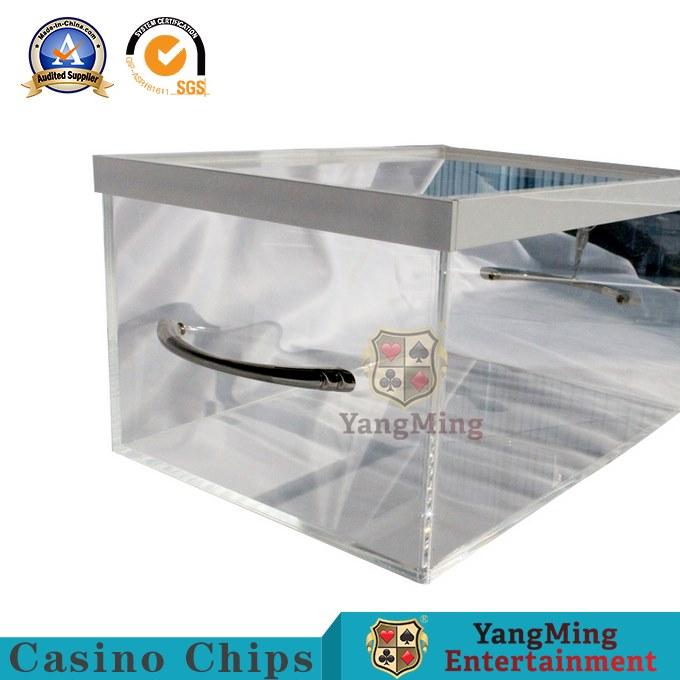 Custom Luxury Playing Discard Holder Full Clear Acrylic Portable Card ...