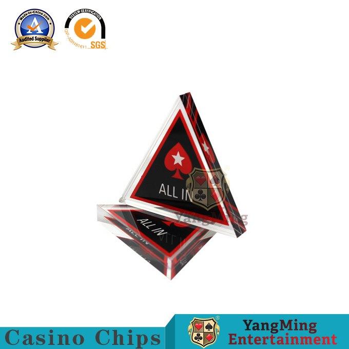 Unique Style Casino Game Accessories , Triangular Shape Poker Playing Cards