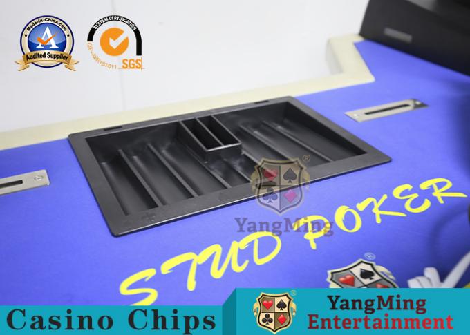 Texas Holdem Casino Chip Tray Black Color , Comfortable Touch Casino ...
