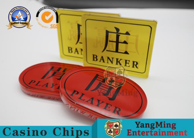 72g Player Banker Wins Baccarat Button