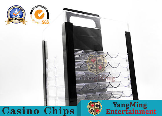 1000 Casino Poker Clay Chip Clear Acrylic Poker Chip Carrier Includes ...