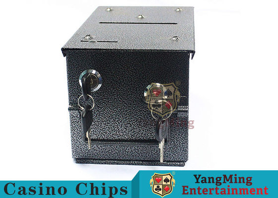 Double - Lock Design Casino Cash Box With Thicker Metal Iron For Coins ...