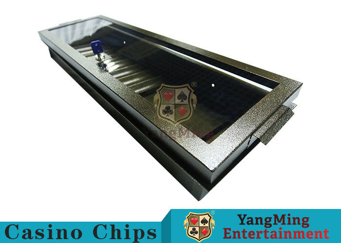 Easy Operate Poker Chip Rack / Poker Table Chip Tray With Single Lock ...