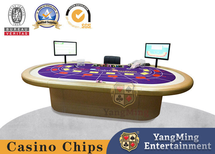 RFID Baccarat Poker Chip Table Poker Table Cloth Game Can Be Designed ...