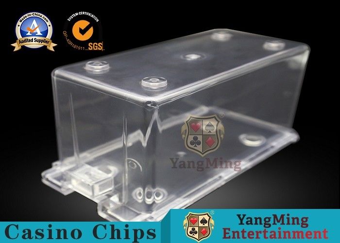 Clear Acrylic 1 - 8 Deck Playing Card Box 300pcs Free Locks With Metal ...