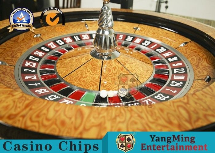 Solid Wood 32 Inch Roulette Wheel Board Stainless Steel Aluminum