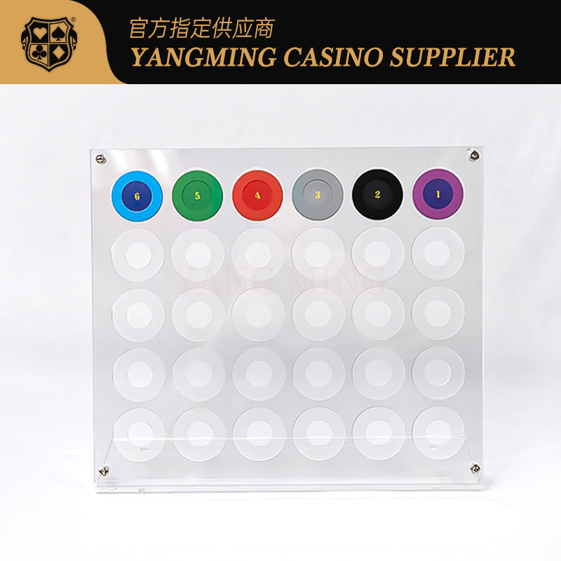 30pcs 40mm Diameter Roulette Holes Acrylic Poker Chips Display Stand ...