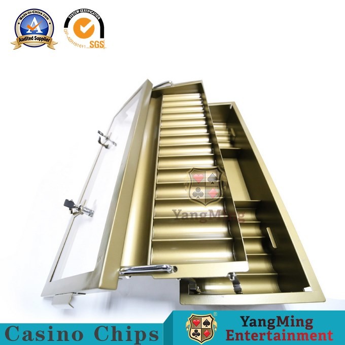 15 Rows 600-800pcs Casino Chip Tray Holder Iron +Lacquer Material