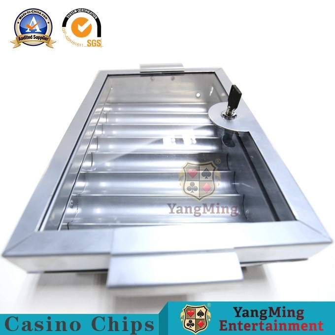 Industrial Iron 8 Rows Metal Casino Chip Tray Single Layer Poker Chips ...
