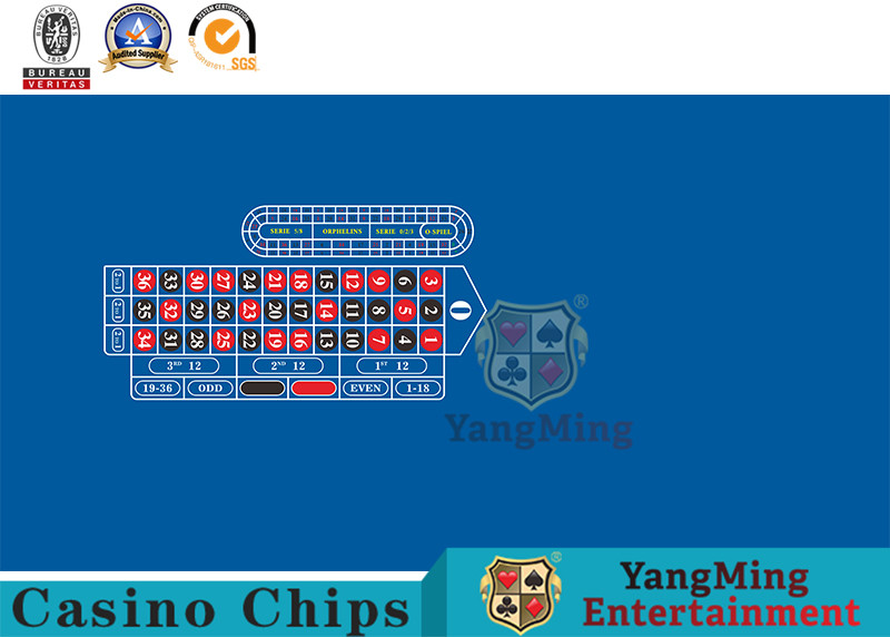 Casino American Single 0 Small Bet Blue Standard Roulette Poker Chip ...