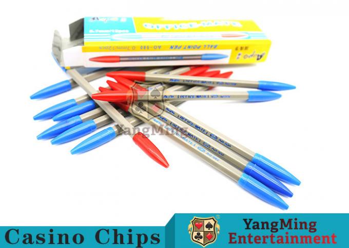 Baccarat Casino Gambling Games Dedicated 2 Functions Blue / Red Ball Pen