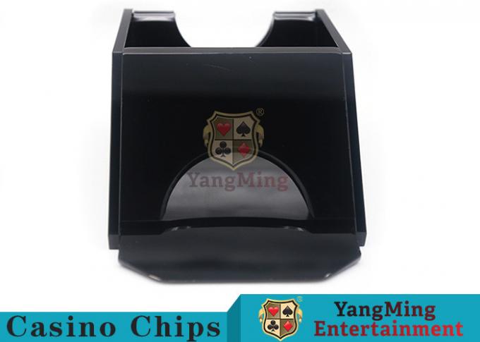 Black Color Gambling Dedicated Casino Card Shoe , One Deck Shoe For ...