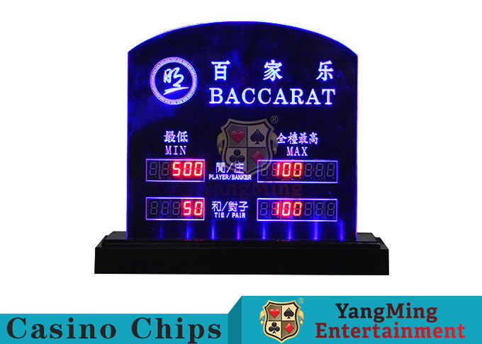 Baccarat Table Games Dedicated LED Electronic Table Limit Sign Casino baccarat-table-games-dedicated-led-electronic-table-limit-sign-casino