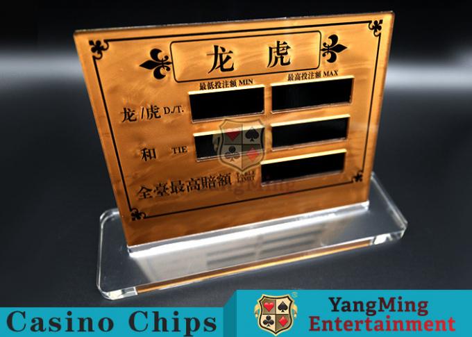 Casino Dragon And Tiger High-Grade Pure Copper Entertainment Bet Card ...