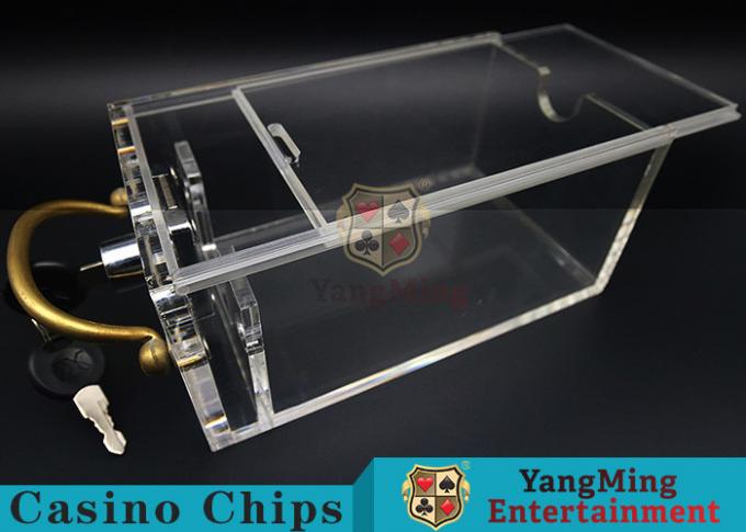 Baccarat Cash Carrier of 6 Decks Acrylic Holder Casino Poker Card Box ...